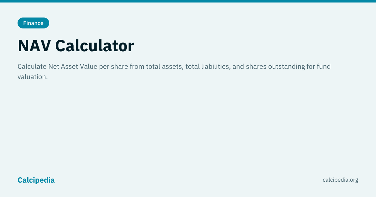 NAV Calculator | Calcipedia